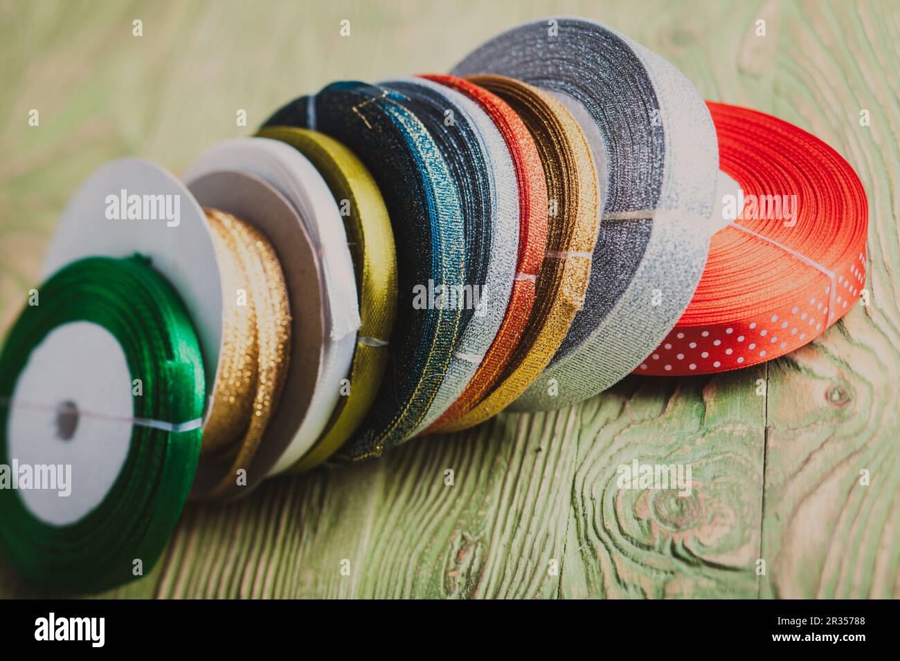 Rolls of ribbon hi-res stock photography and images - Alamy