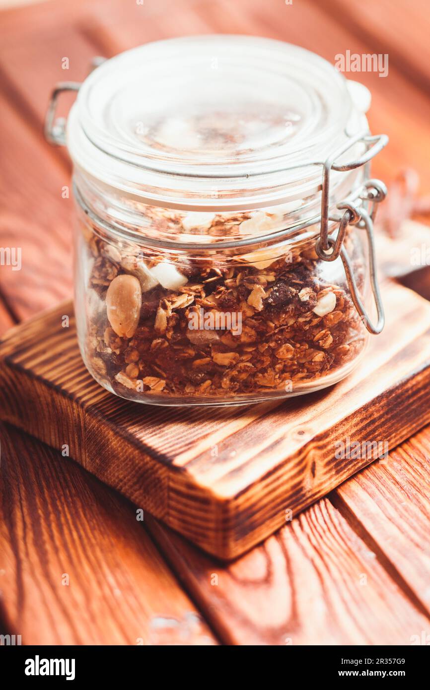 Jar of granola hi-res stock photography and images - Alamy