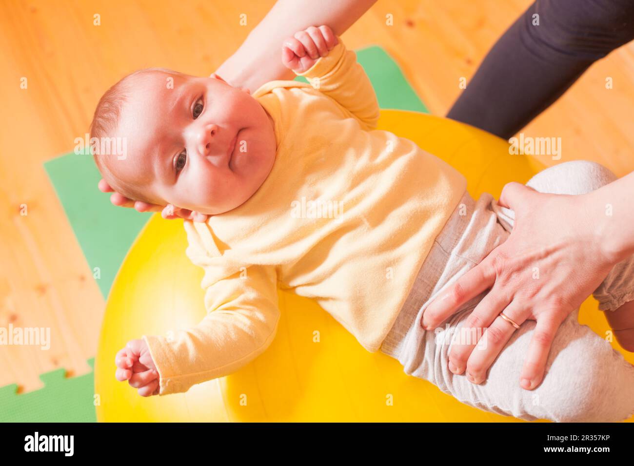 The Baby exercises Stock Photo - Alamy