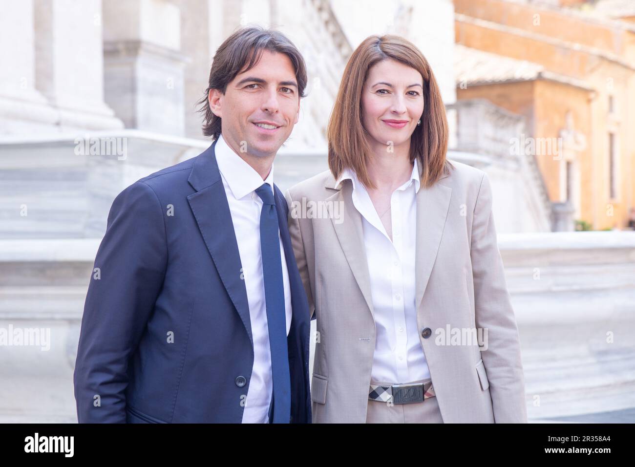 Rome, Italy. 22nd May, 2023. AS Roma CEO Lina Souloukou and Councilor ...
