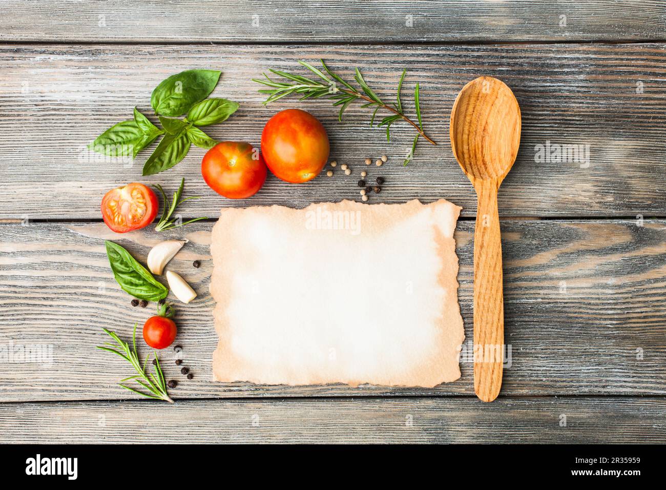 The Italian recipe Stock Photo - Alamy
