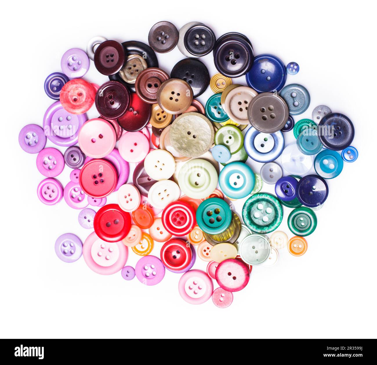 Colorful buttons heap Stock Photo - Alamy