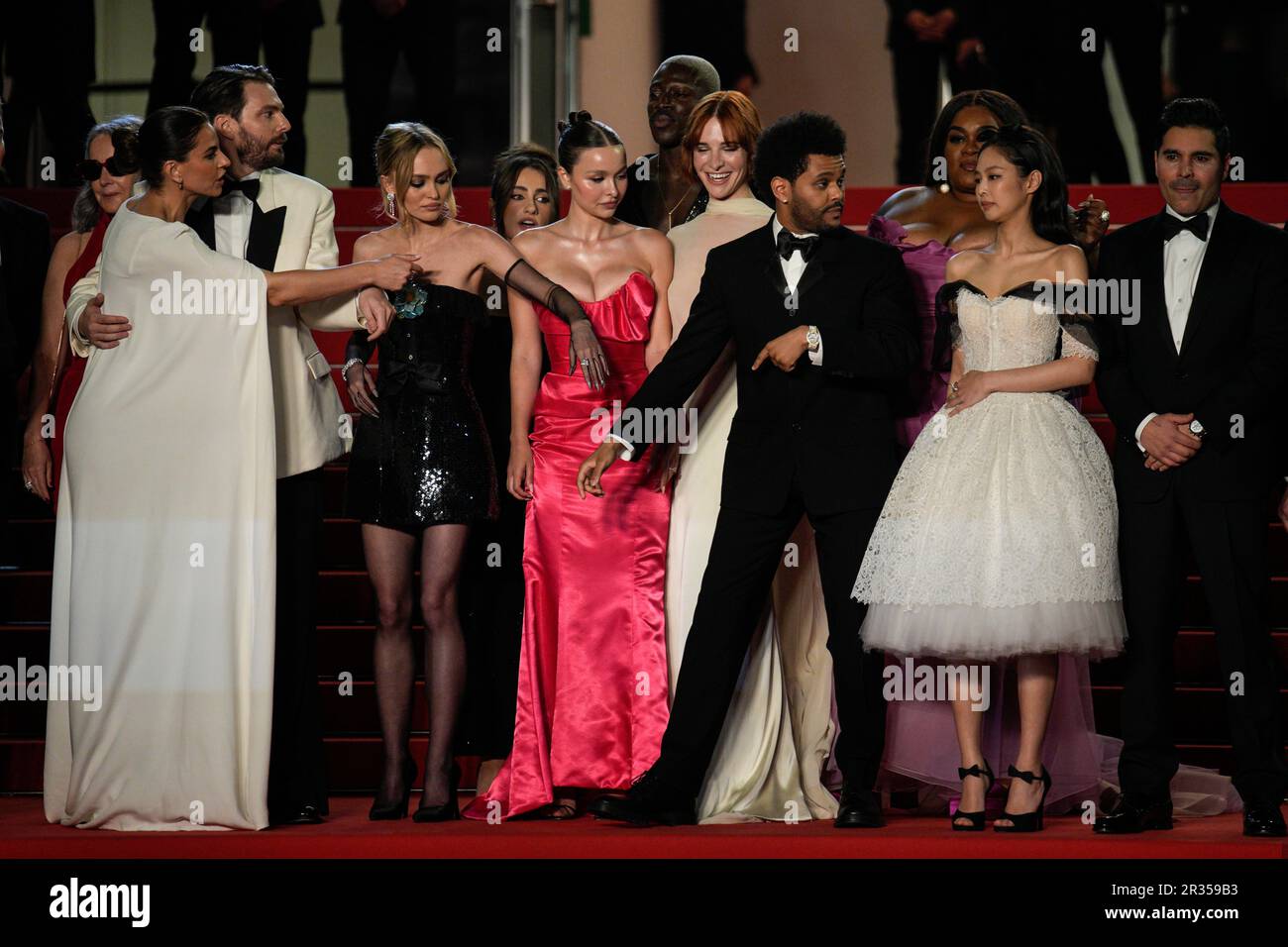 Producer Ashley Levinson, from left, director Sam Levinson, Lily-Rose ...