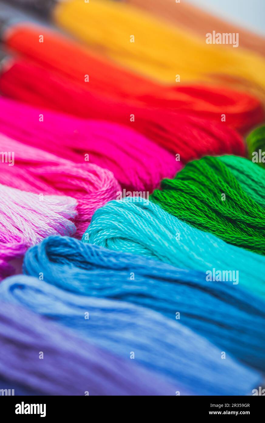 The embroidery floss Stock Photo - Alamy