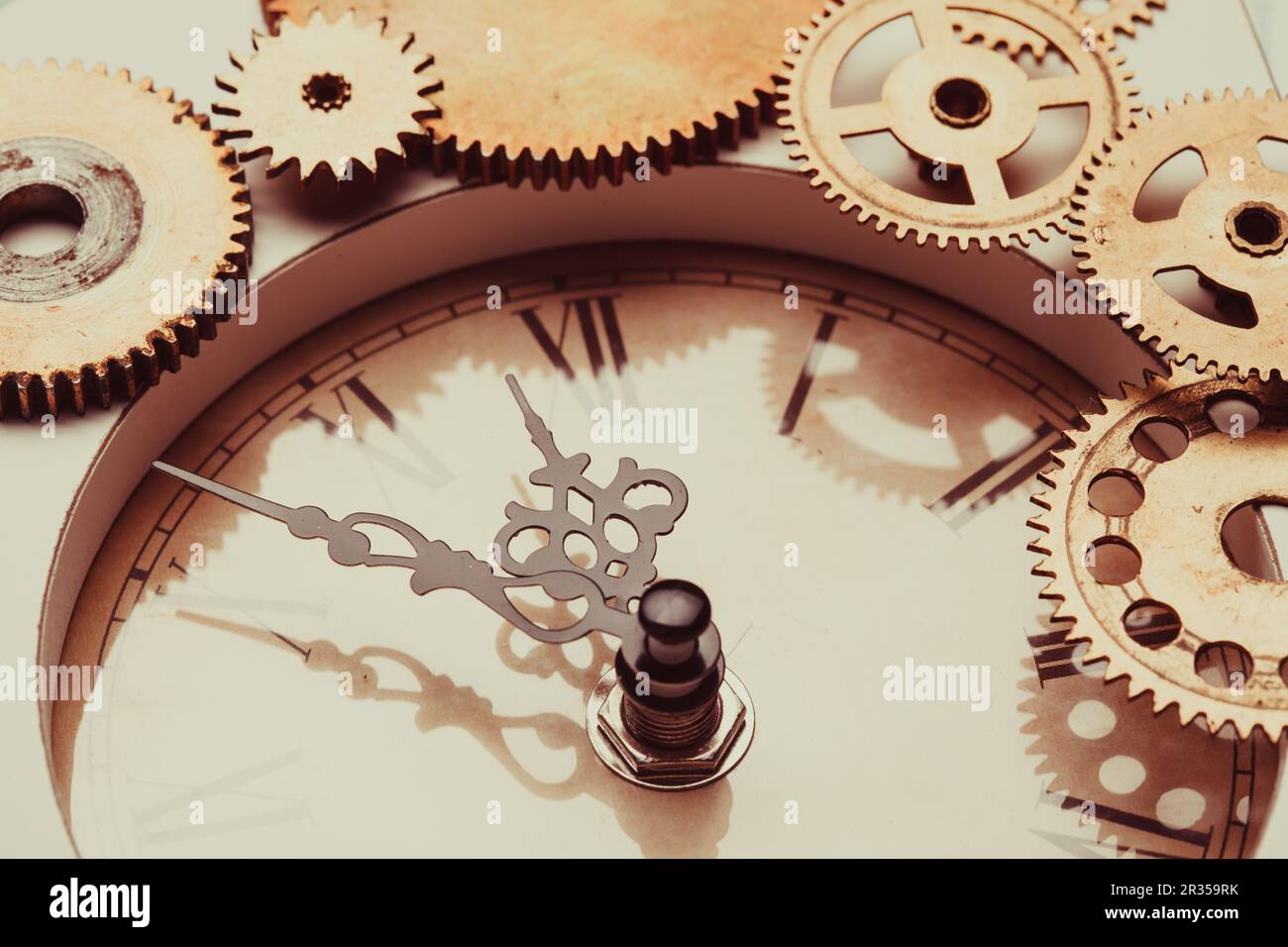 The vintage clock Stock Photo - Alamy