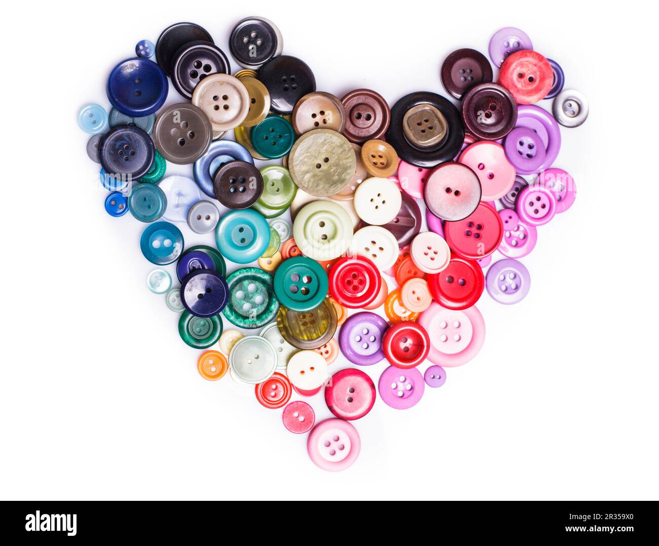 Colorful buttons heart Stock Photo - Alamy