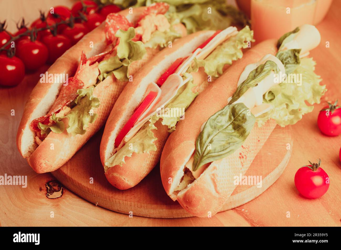 Various types of sandwiches Stock Photo - Alamy