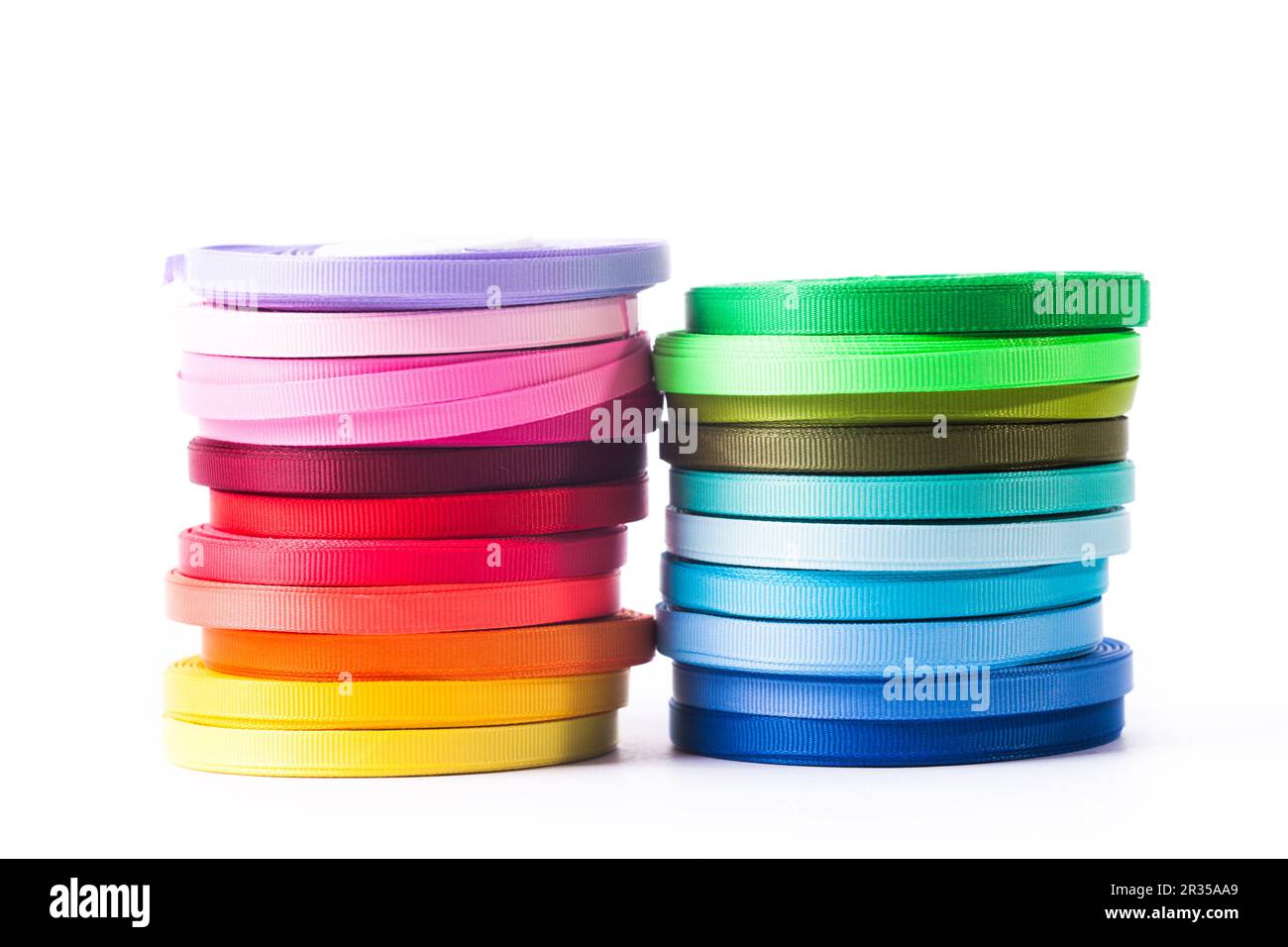 Vibrant pink fabric ribbons hi-res stock photography and images - Alamy