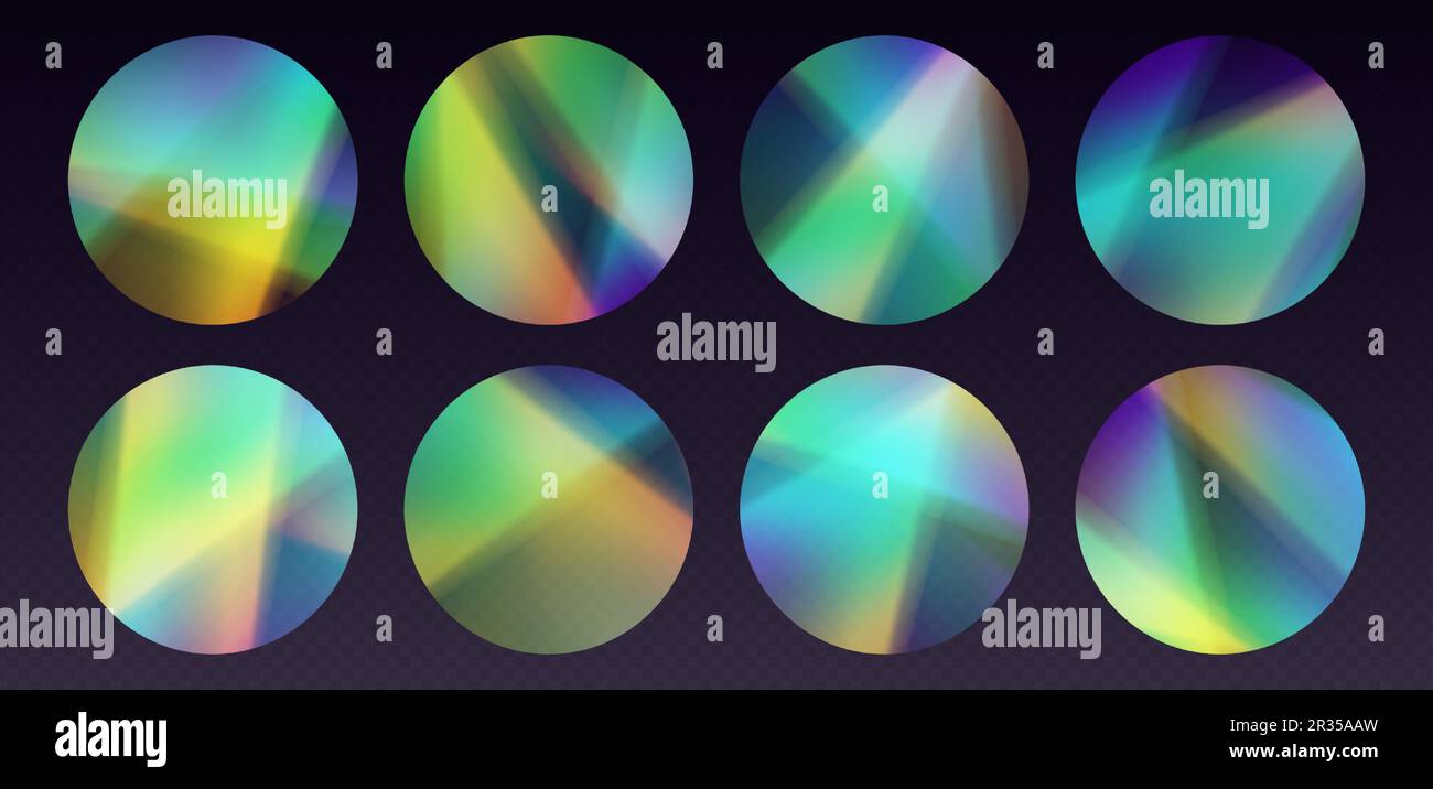 Crystal refraction stickers, leak flare, rainbow sunlight effect ...