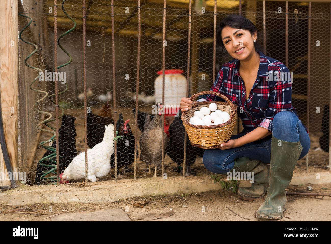 Woman holding rooster hi-res stock photography and images - Alamy