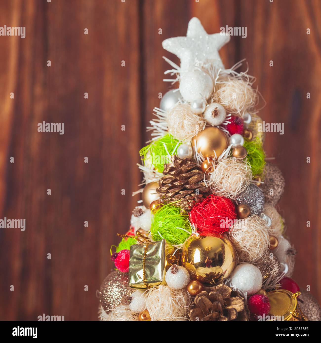 Handmade Christmas tree Stock Photo - Alamy