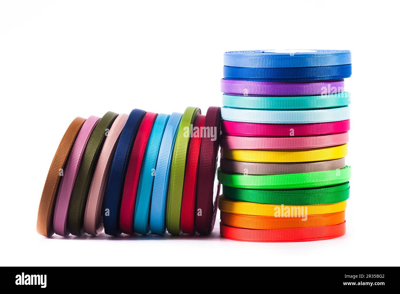 Pink green white ribbons Cut Out Stock Images & Pictures - Alamy