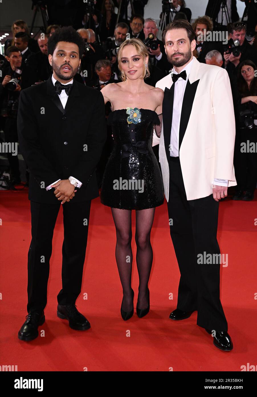 Cannes, France. 22nd May, 2023. Cannes, France. May 22nd, 2023. Sam Levinson and Lily-Rose Depp ...