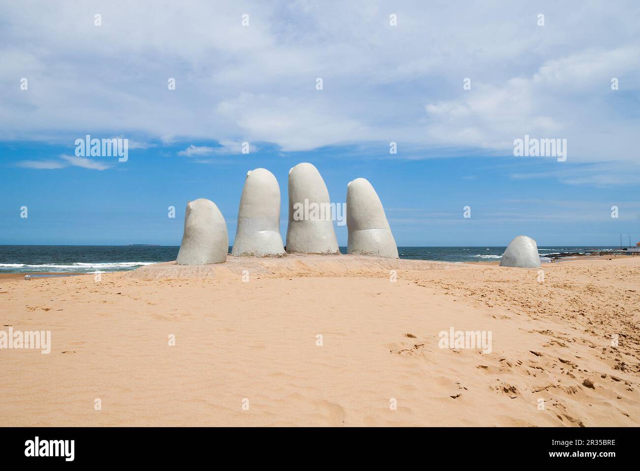 Hand sculpture, Punta del Este Uruguay Stock Photo - Alamy