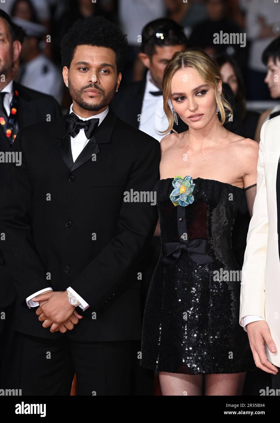 Cannes, France. 22nd May, 2023. Cannes, France. May 22nd, 2023. Lily-Rose Depp and Abel 'The ...