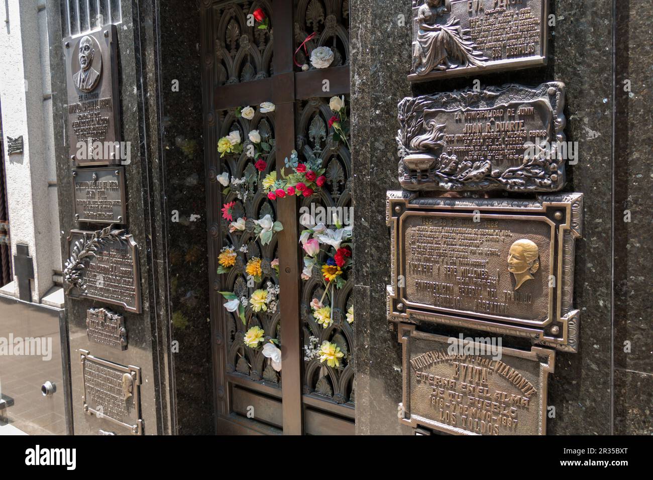 Grave of Eva Peron, Cemetery Recoleta, Buenos Aires Argentine Stock ...