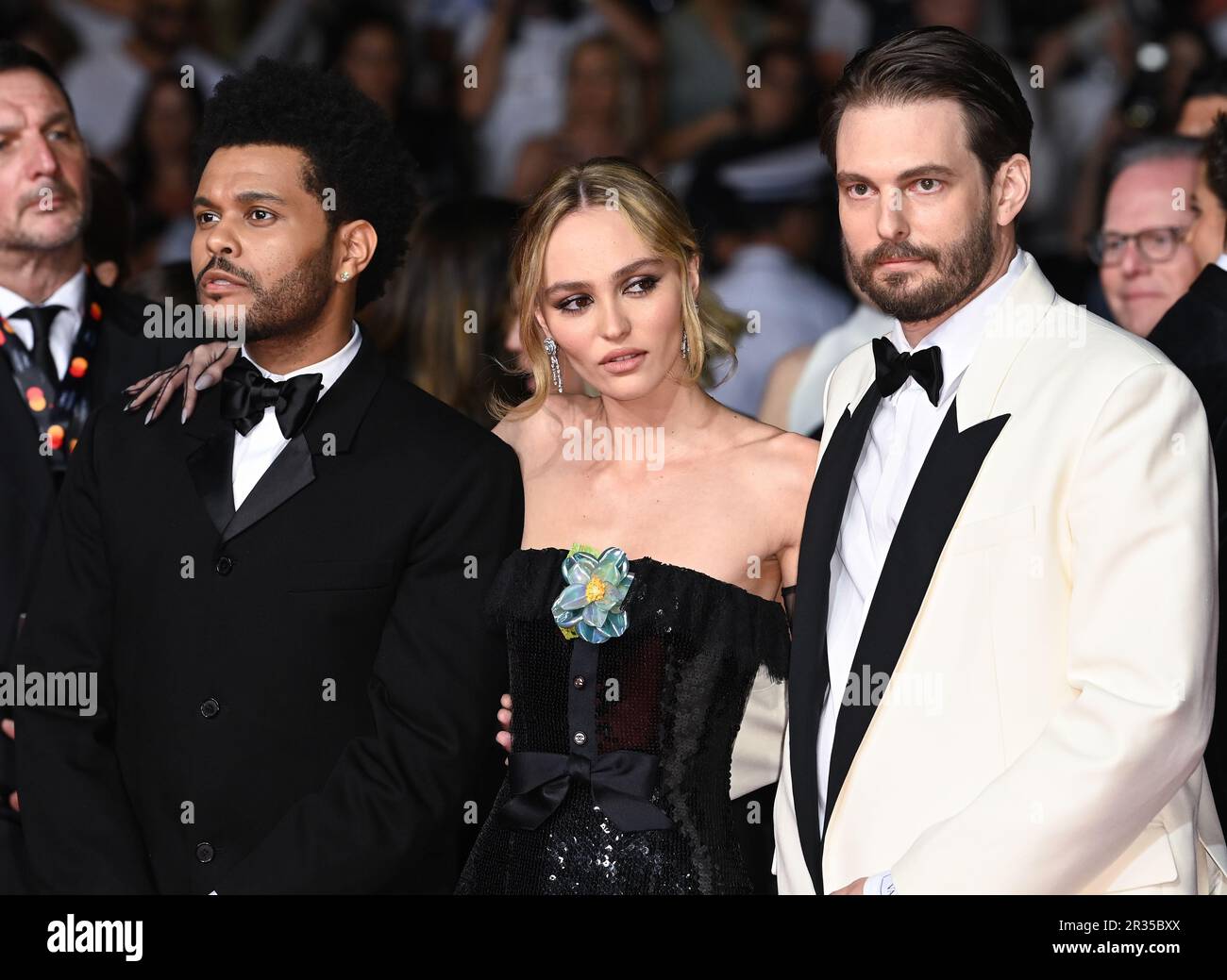 Cannes, France. 22nd May, 2023. Cannes, France. May 22nd, 2023. Sam Levinson and Lily-Rose Depp ...