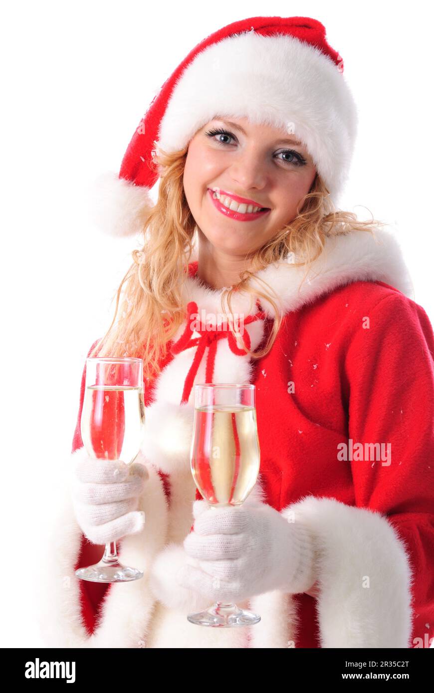 Santa girl hi-res stock photography and images - Alamy