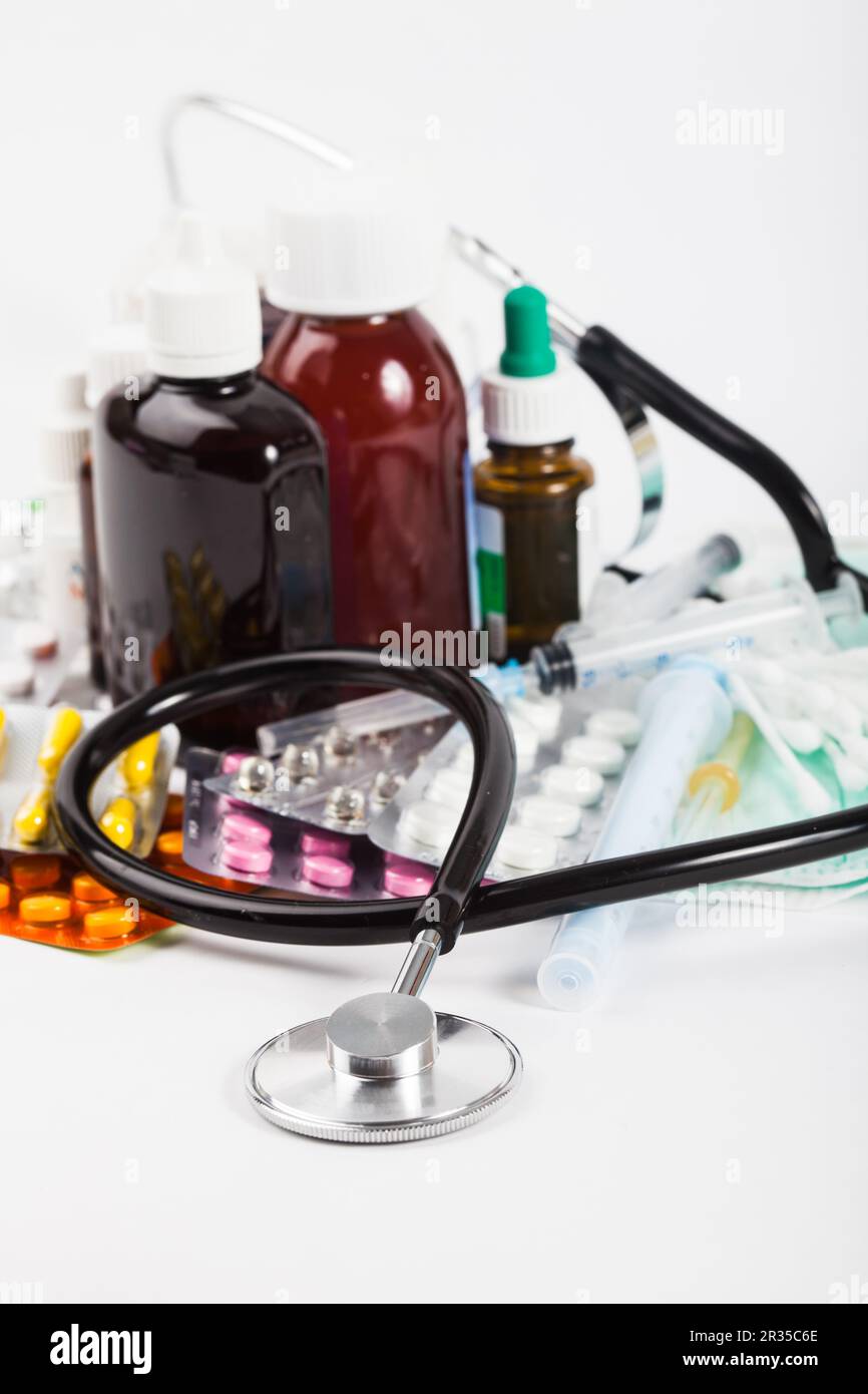 Variety of medicine Stock Photo - Alamy