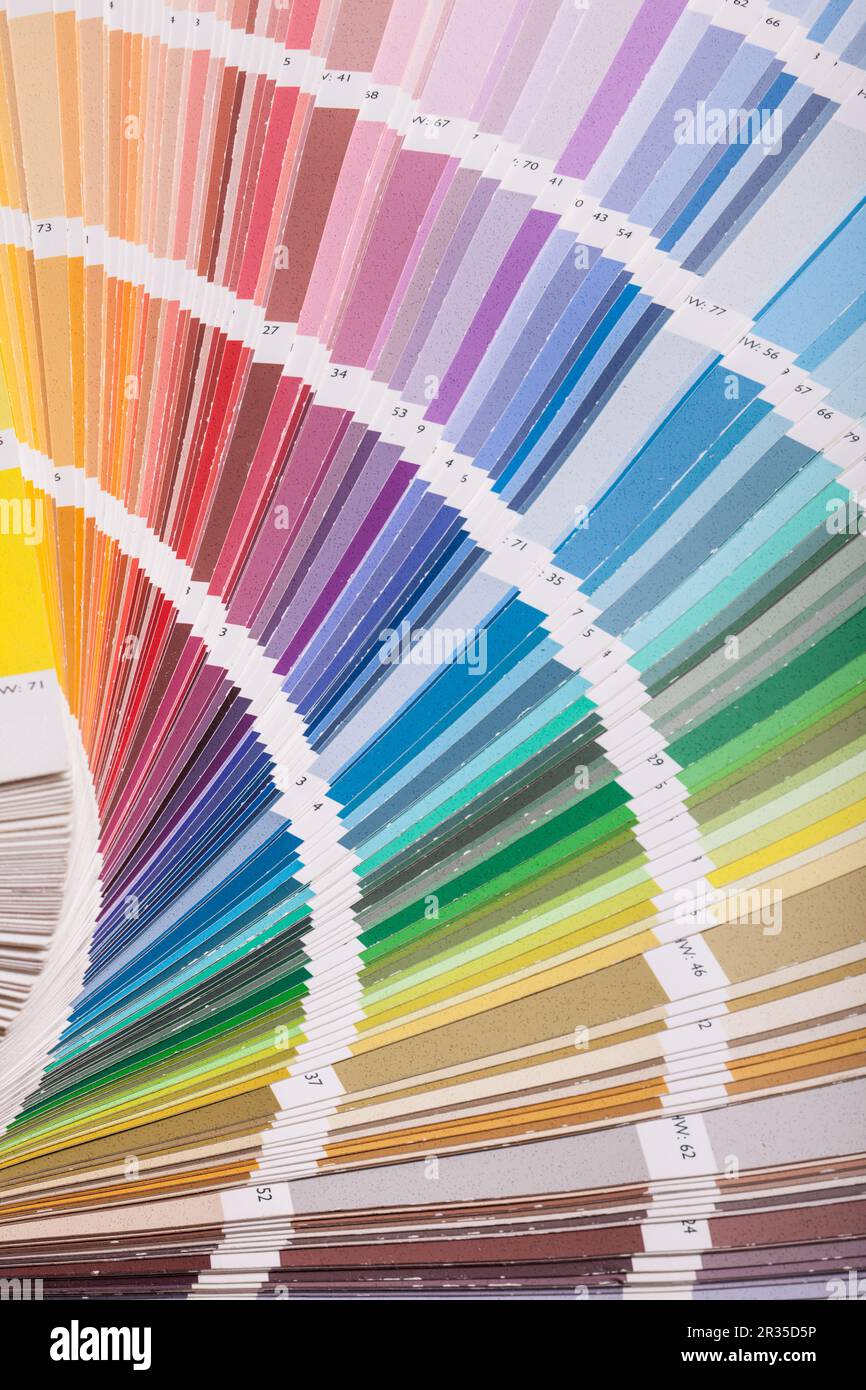 Color palette close up Stock Photo - Alamy