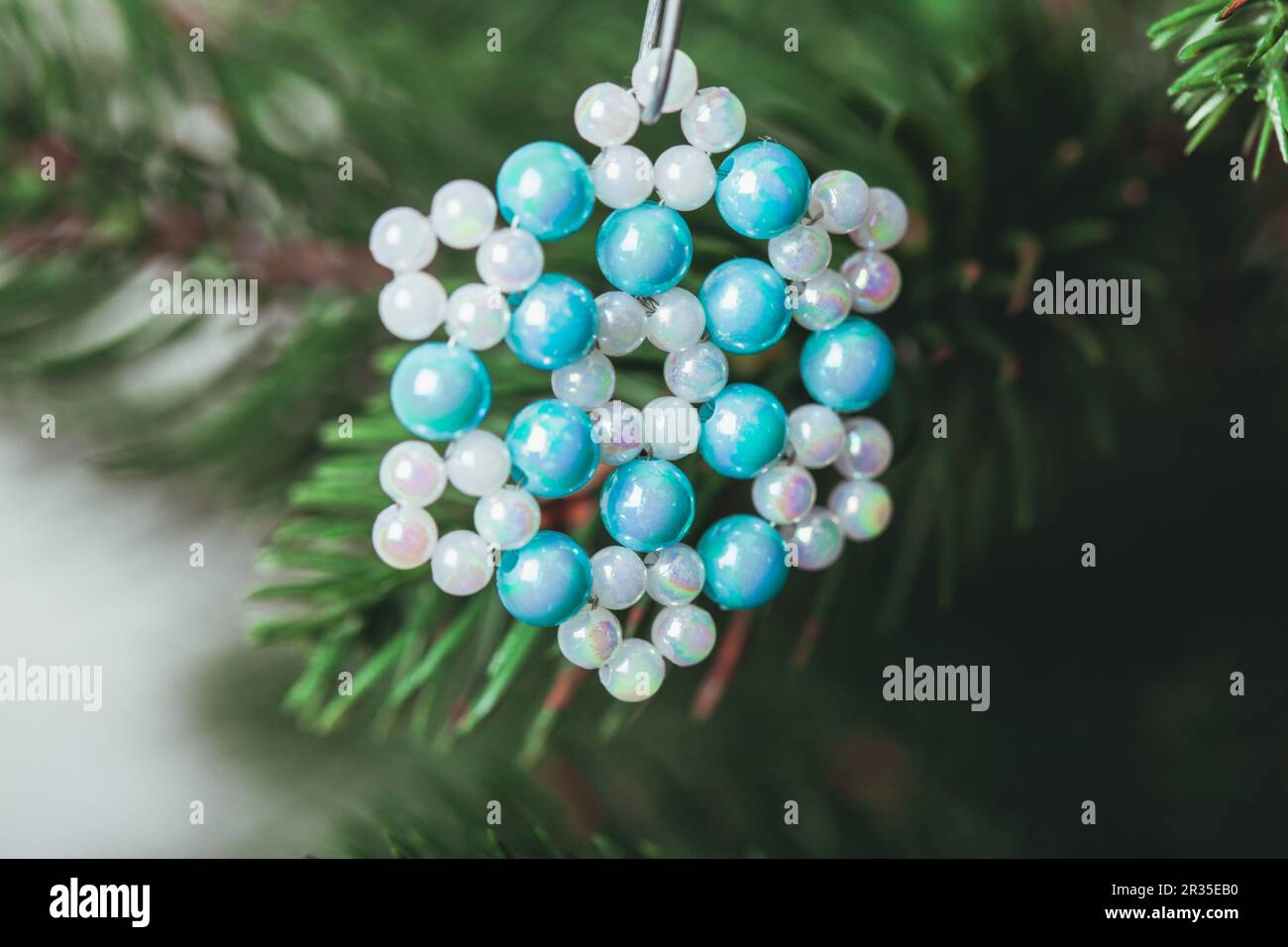Festive evergreen tree decorated hi-res stock photography and images ...