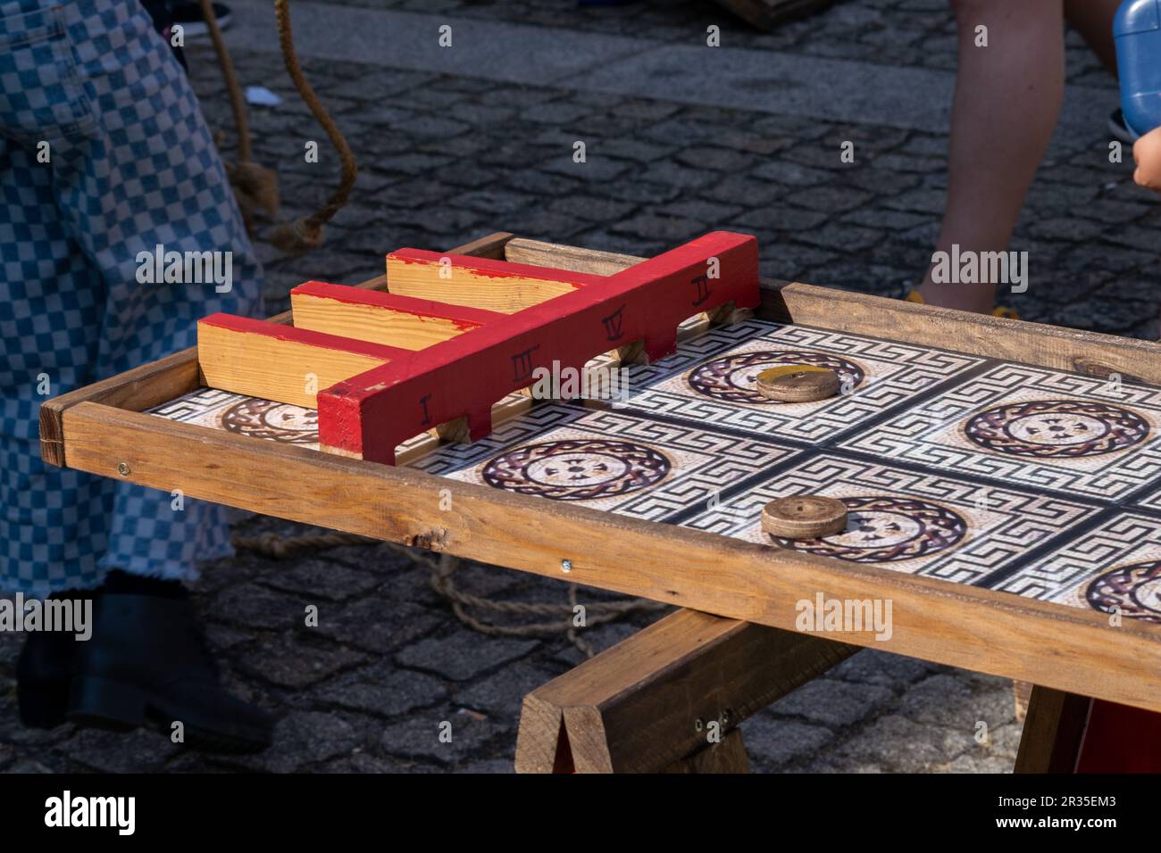 Traditional Roman games for leisure times. Old timers games. Analogic ...