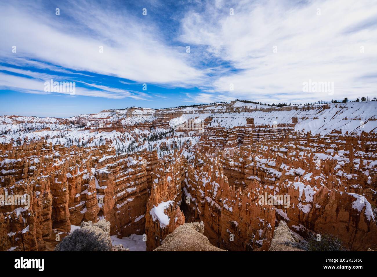 Bryce Canyon, UT on a cool snowy day Stock Photo - Alamy