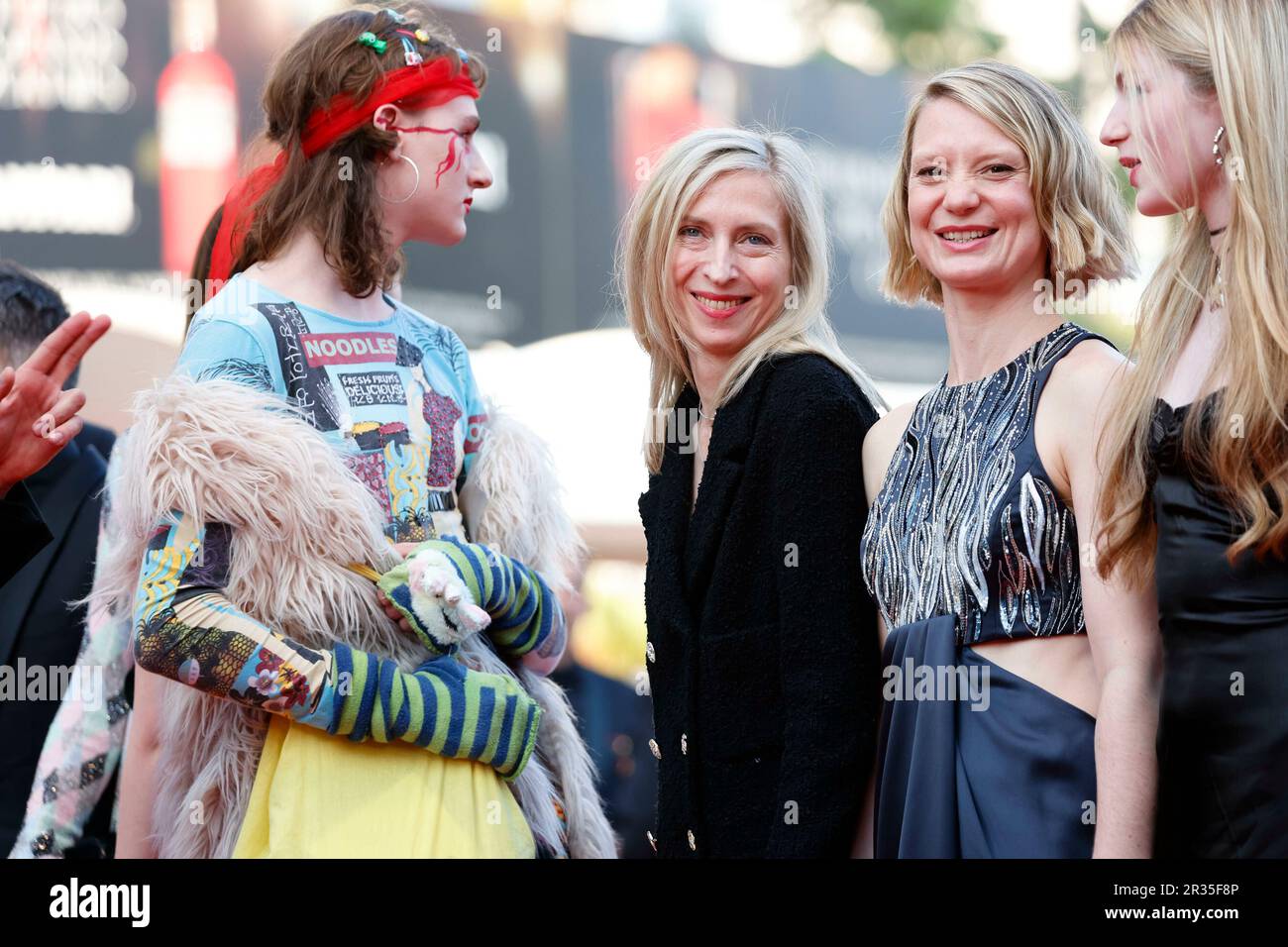 Luke Barker, Jessica Hausner and Mia Wasikowska attend the 'Club Zero ...