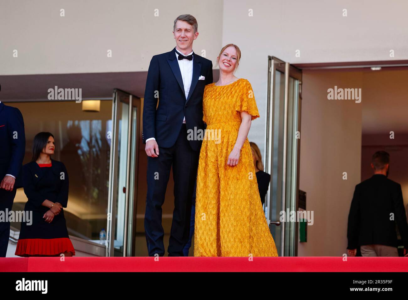 Jussi Vatanen and Alma Poysti attend the 'Kuolleet Lehdet (Fallen ...