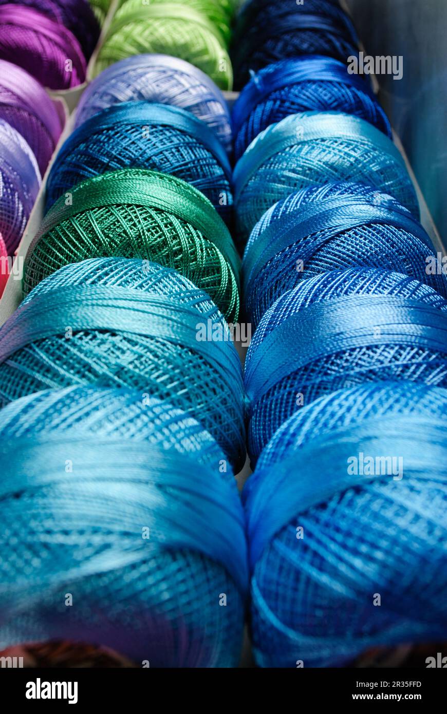 The color threads Stock Photo - Alamy