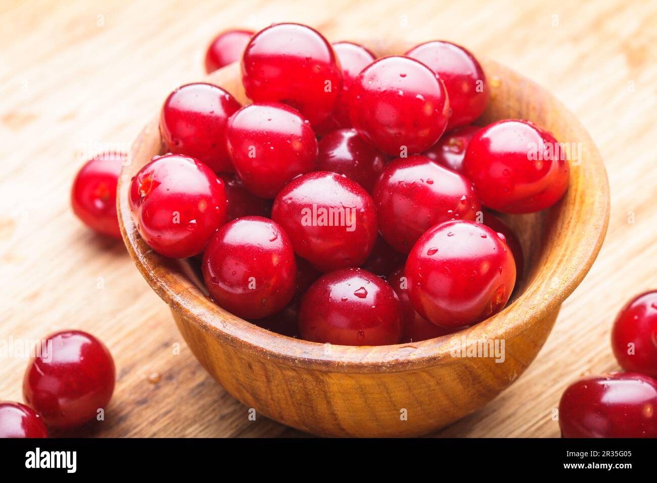 Cherries close up Stock Photo - Alamy