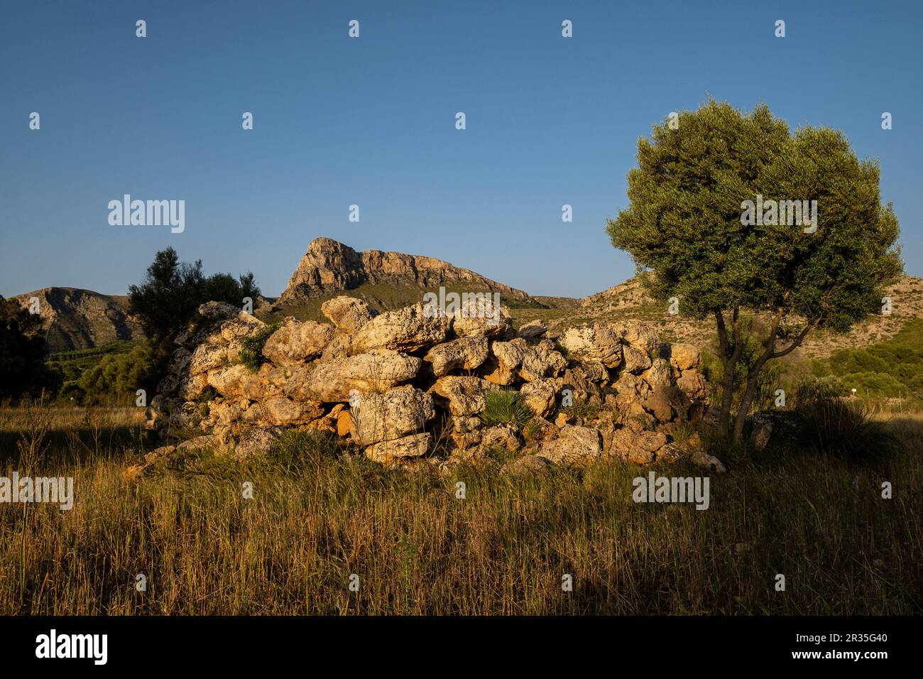 square talayot, around 1000 and 800 BC., Sa Canova site, Arta, Mallorca ...