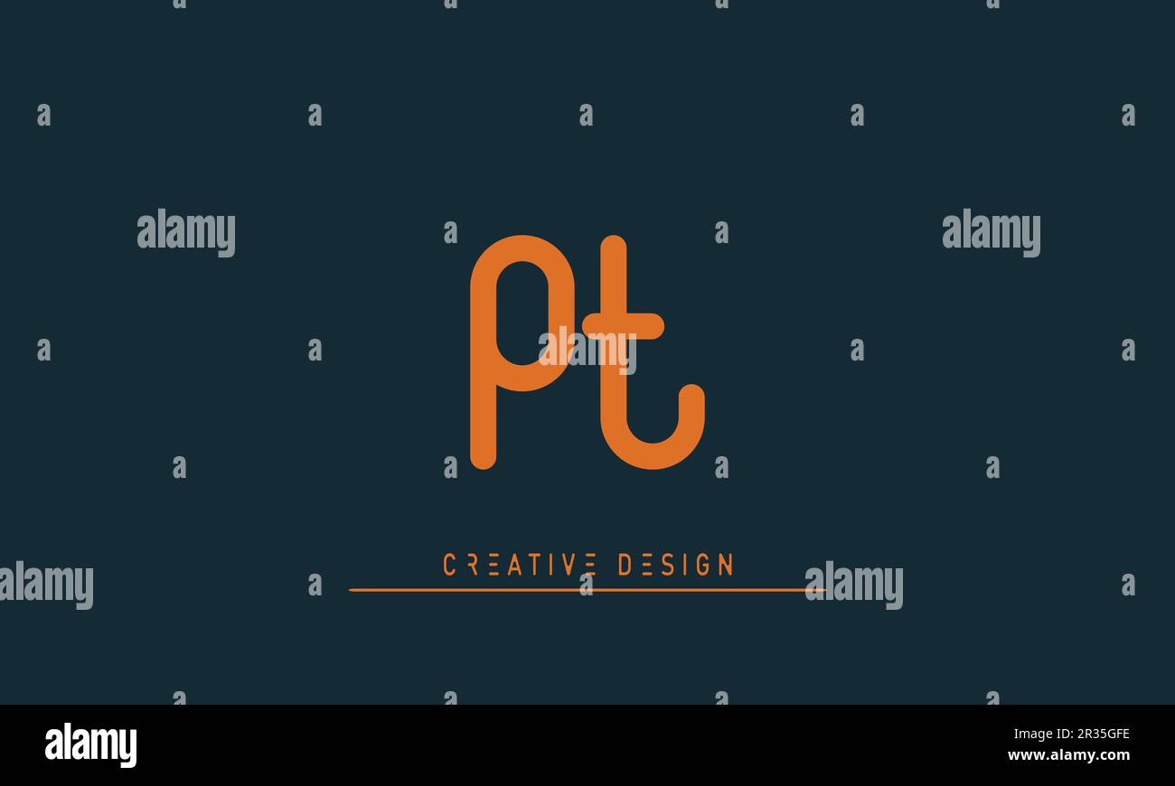 Alphabet letters Modern Creative logo PT , TP Stock Vector Image & Art ...