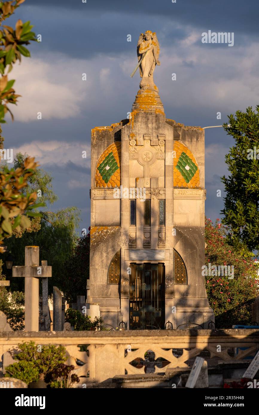 Modernist mausoleum of the Bestard family, 19th century, Santa Maria ...