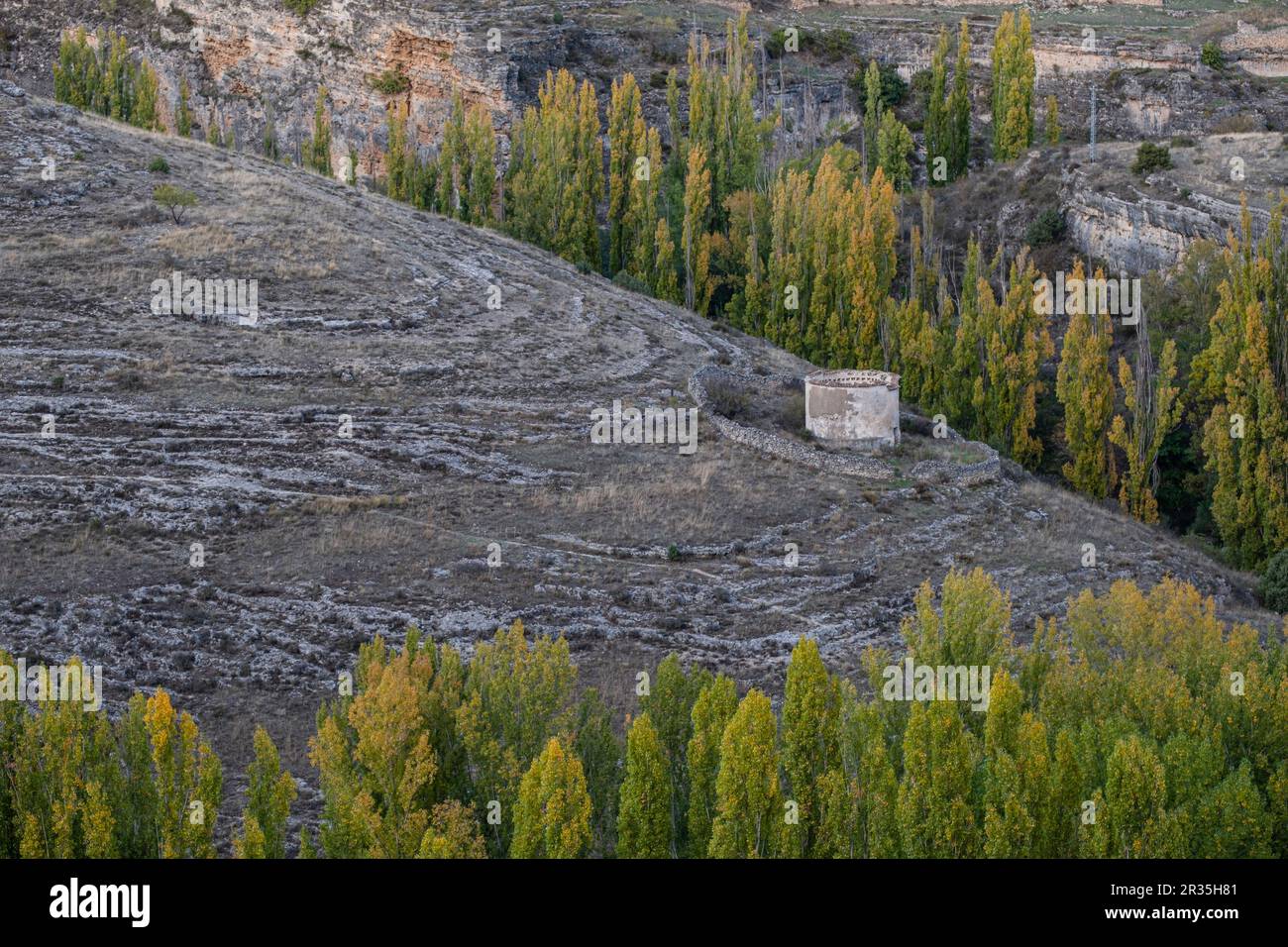 Las Hoces del Río Duratón Natural Park, Segovia province, Spain Stock ...