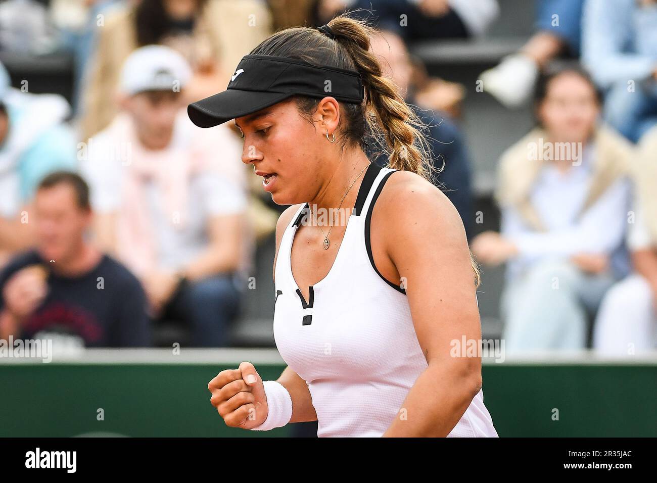 Jessica BOUZAS MANEIRO of Spain celebrates his point during the first ...