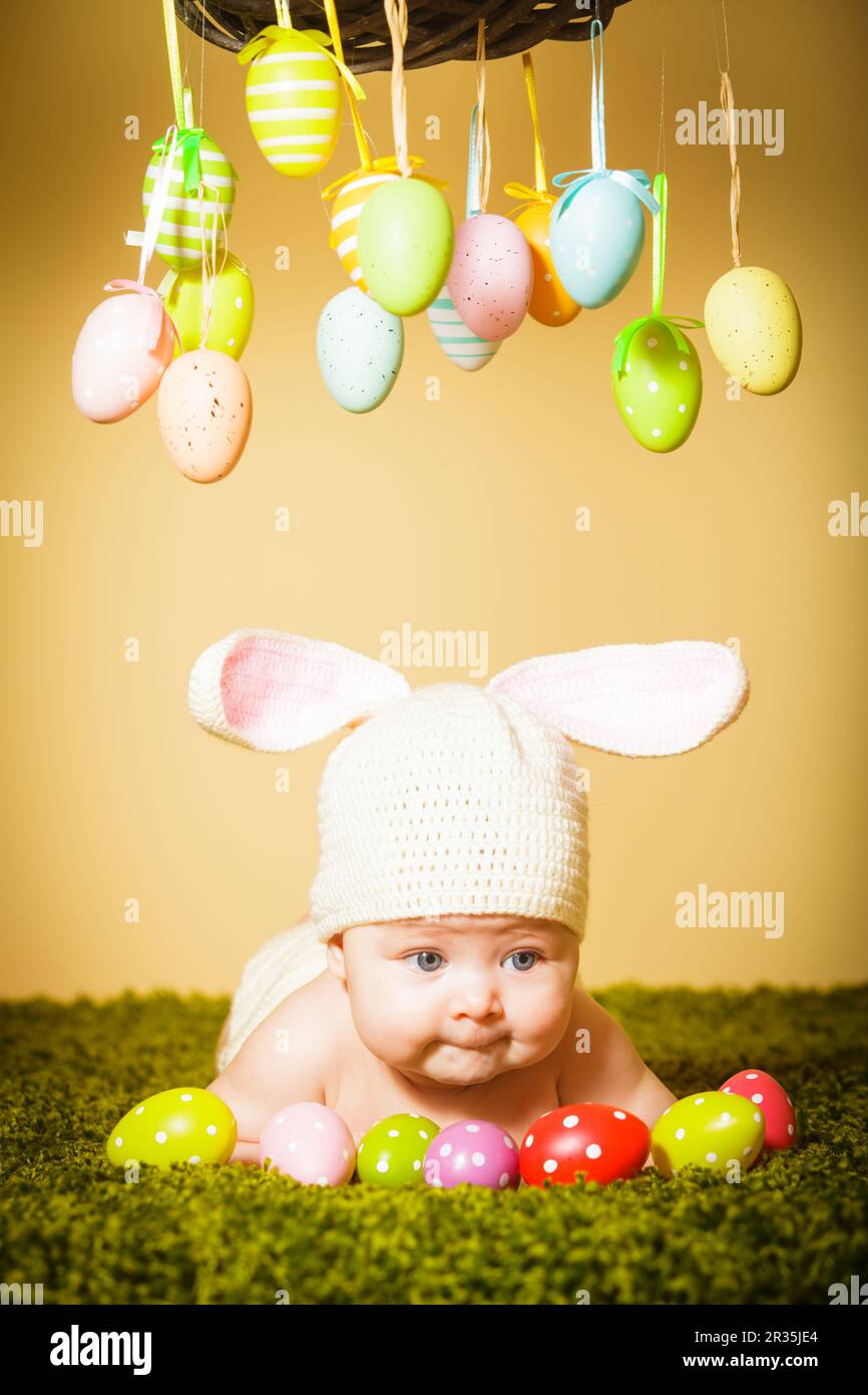 Baby Easter bunny Stock Photo - Alamy