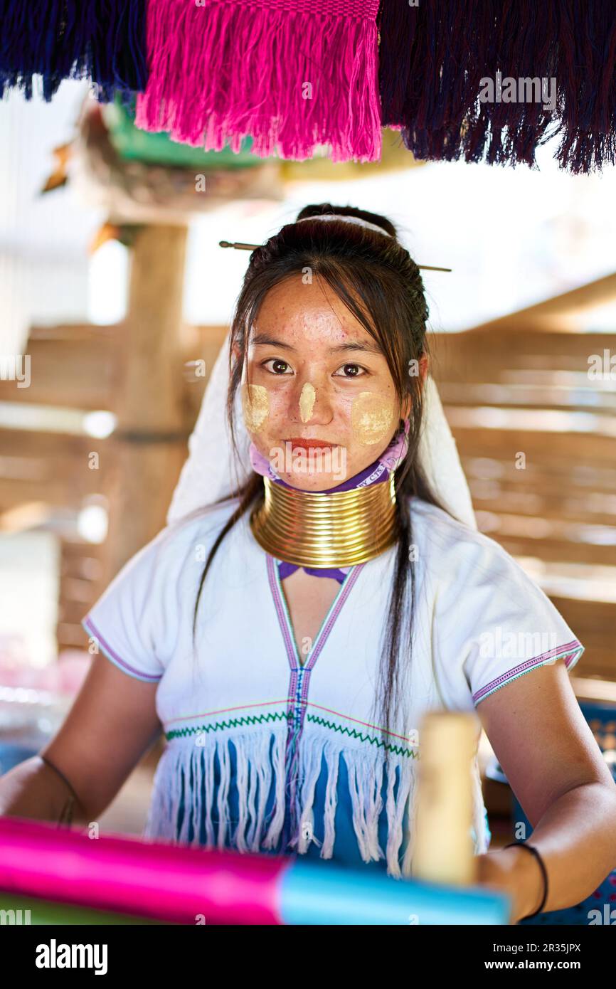 Long-Necked Tribe Woman Portrait: cultural diversity and tradition ...