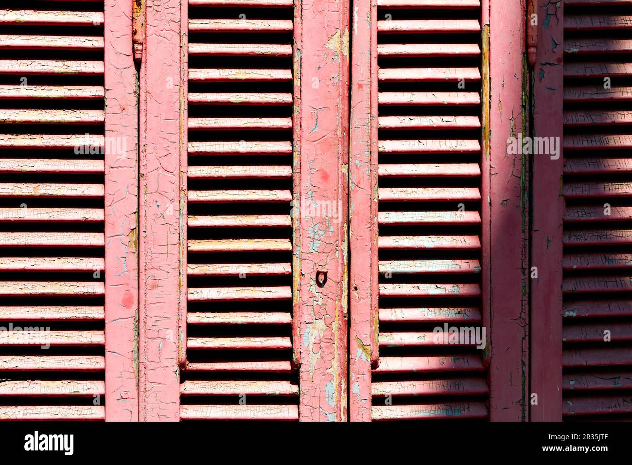 Pink shutters hi-res stock photography and images - Alamy