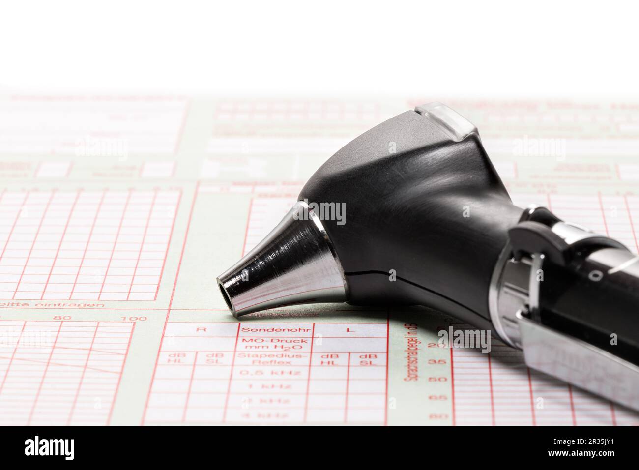 Otoscope for ear examination Stock Photo - Alamy