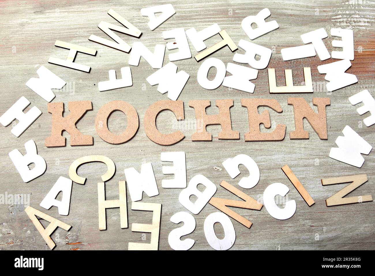 Cooking word letters background Stock Photo - Alamy