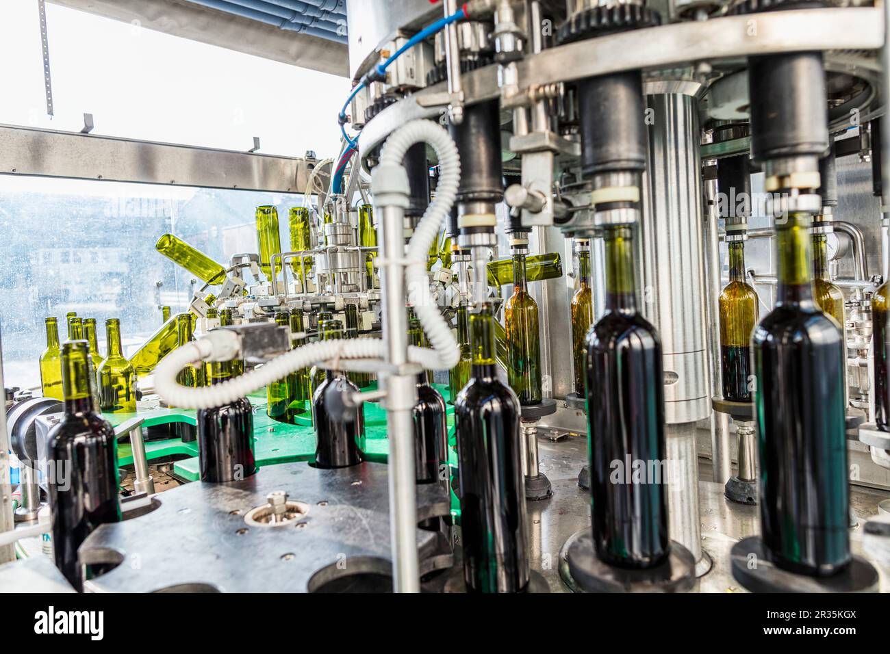 A wine bottling plant Stock Photo - Alamy