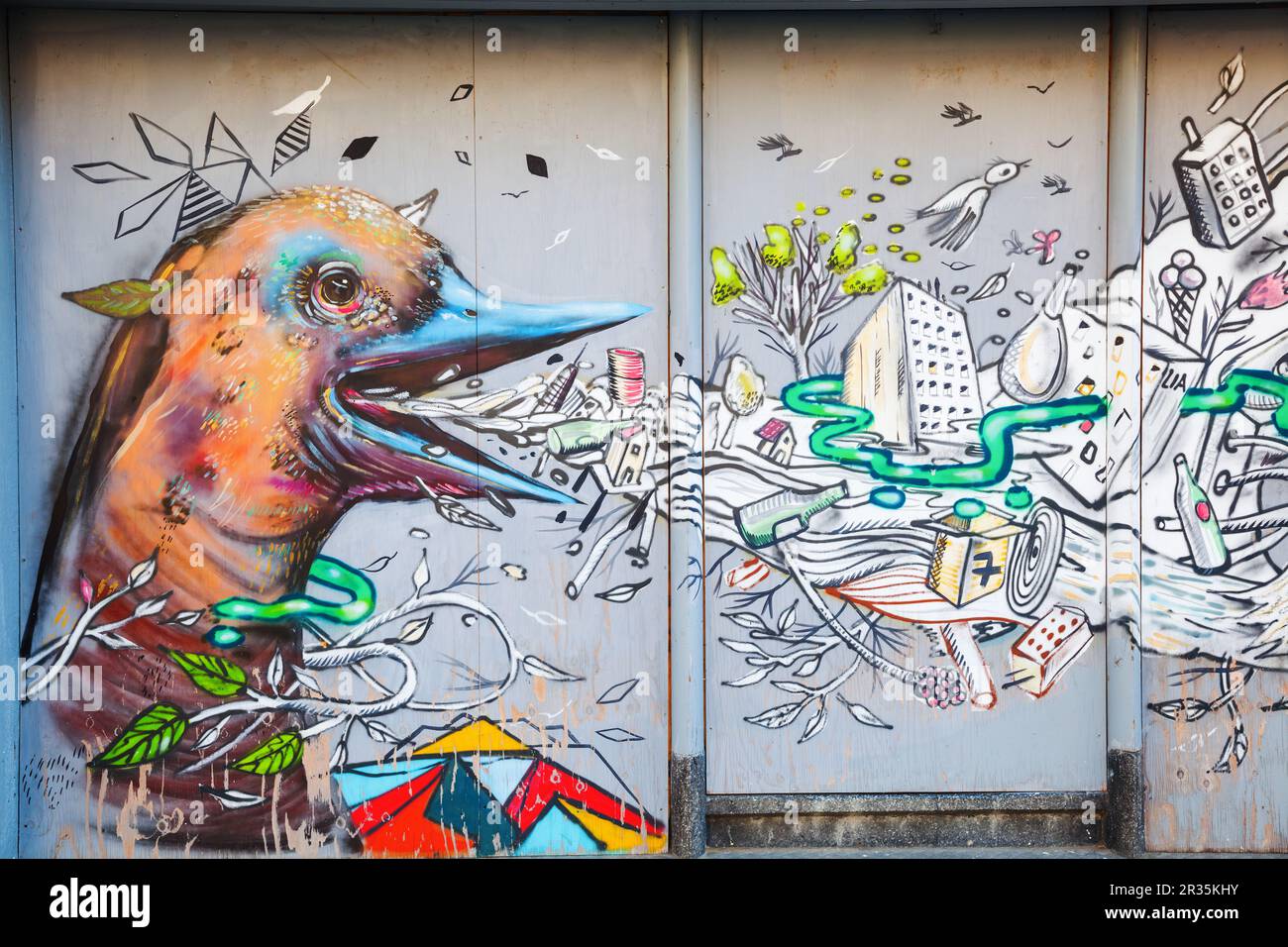 Mural artwork in Heerlen, The Netherlands Stock Photo - Alamy