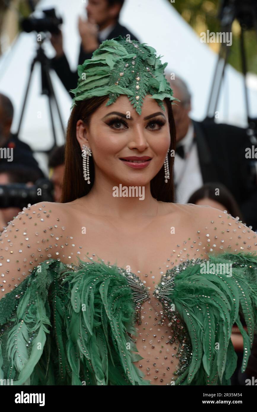 May 22, 2023, CANNES, France: CANNES, FRANCE - MAY 22: Urvashi Rautela ...