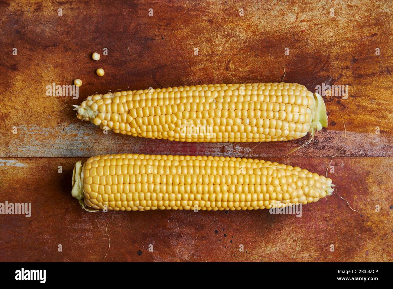 Raw corn on the cob Stock Photo - Alamy