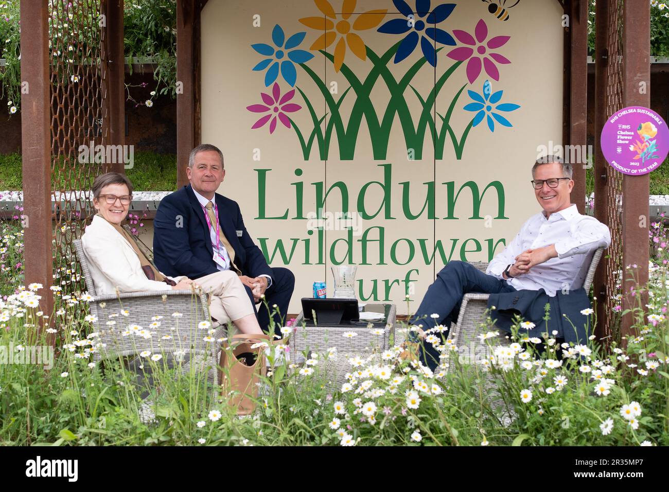 Chelsea, London, UK. 22nd May, 2023. Lindum Wildflower Turf have won ...