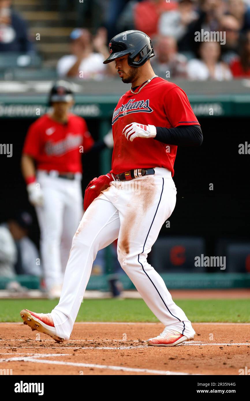 Cleveland Guardians' Gabriel Arias scores on a wild pitch by Chicago ... Cleveland Guardians' Gabriel Arias scores on a wild pitch by Chicago ...