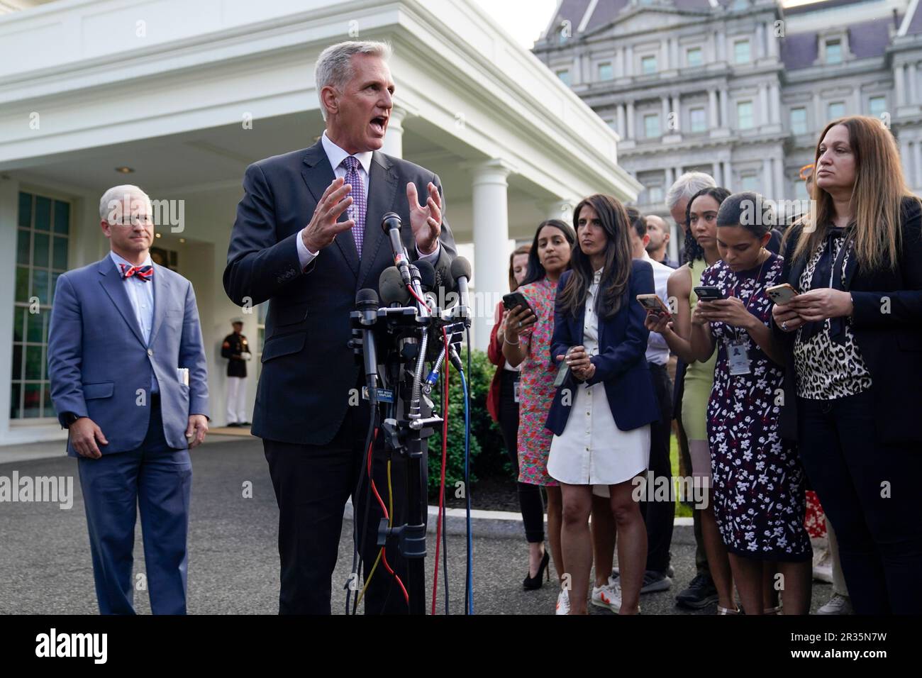 Speaker of the House Kevin McCarthy of Calif., and Rep. Patrick McHenry ... Speaker of the House Kevin McCarthy of Calif., and Rep. Patrick McHenry ...