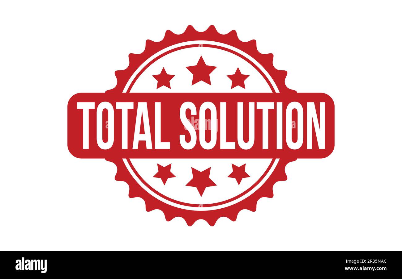 Total Solution Rubber Stamp Seal Vector Stock Vector Image & Art - Alamy
