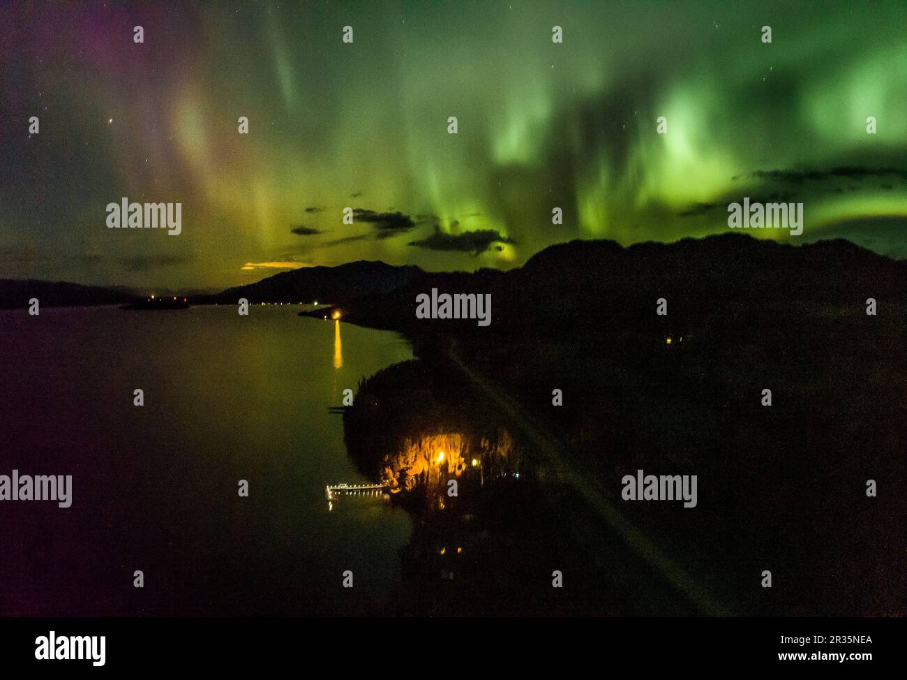 Northern lights display seen in northern Canada, Yukon Territory ...